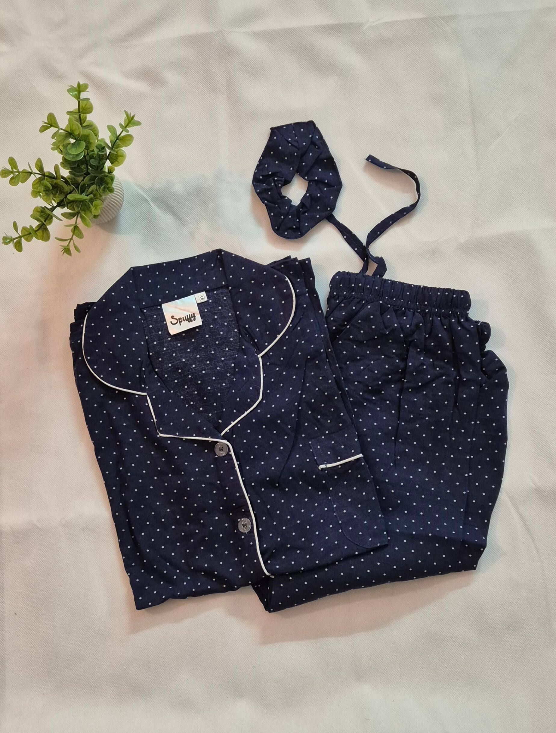 Blue Dots – PJ Set – Spuffy.pk